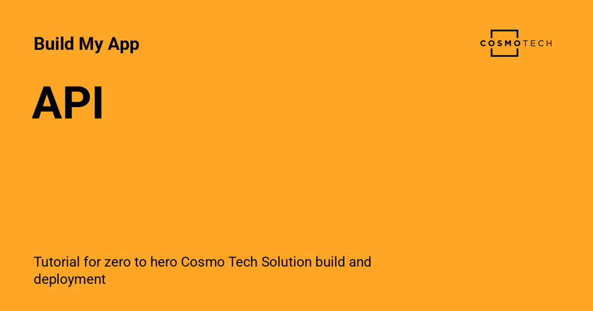 API - Build My App