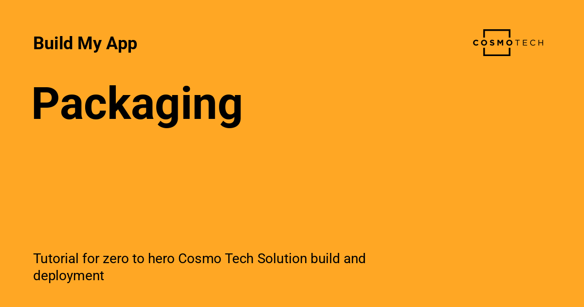 Packaging - Build My App