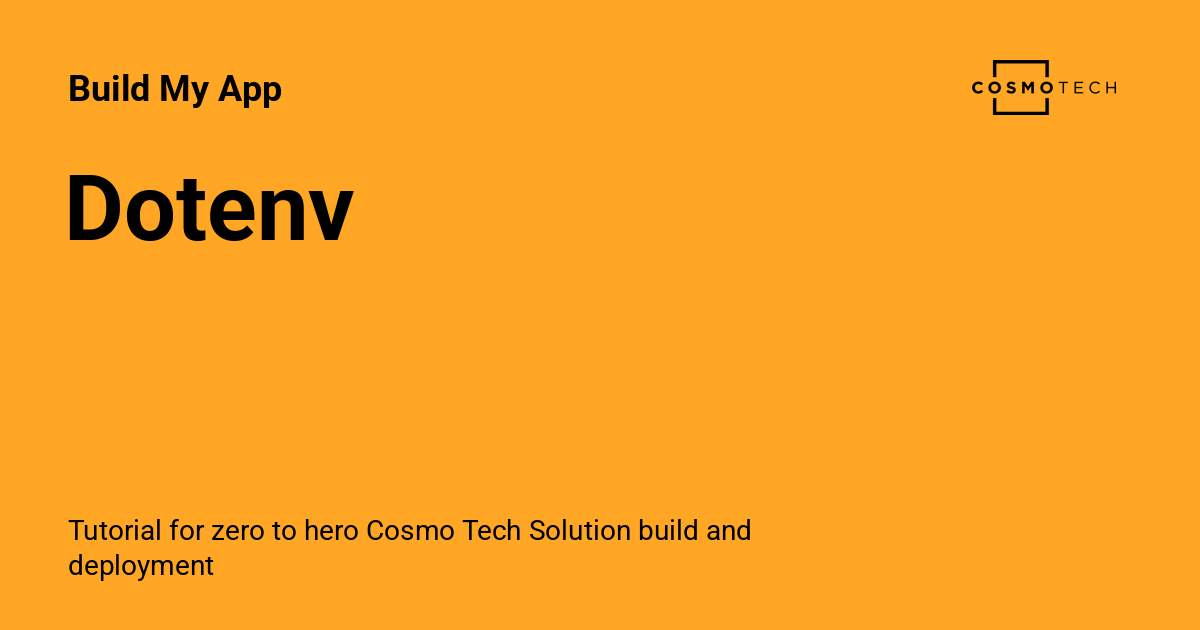 Dotenv - Build My App