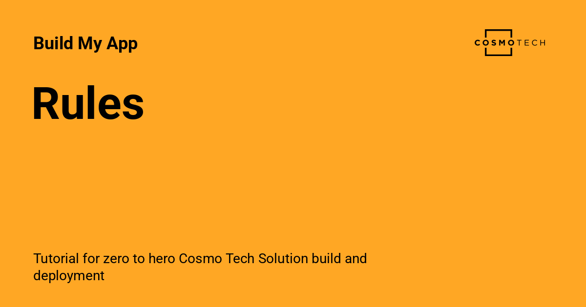 Rules - Build My App