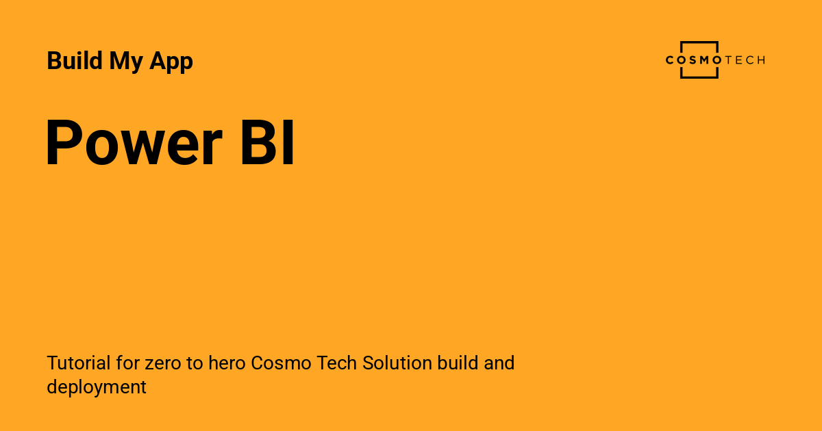 Power BI - Build My App
