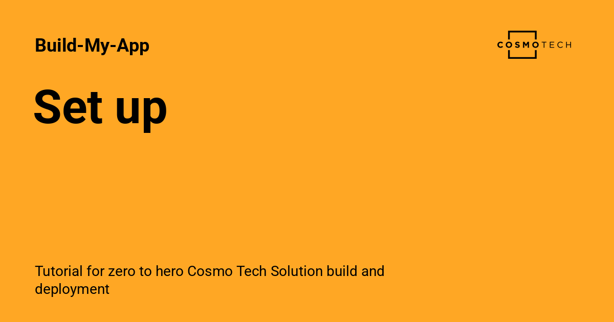 Set up - Build-My-App